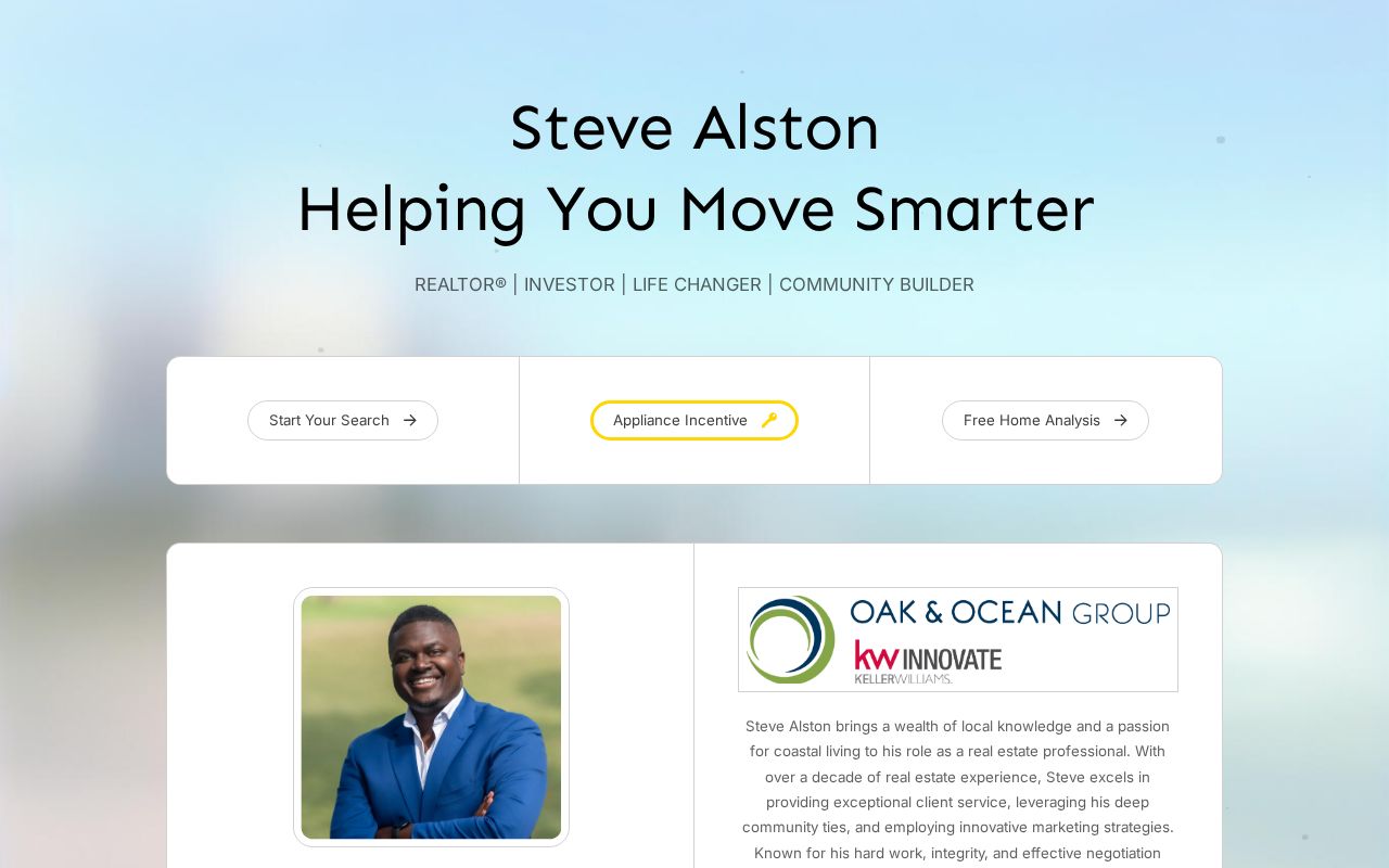 Steve Alston - REALTOR® Keller Williams - Oak & Ocean Group